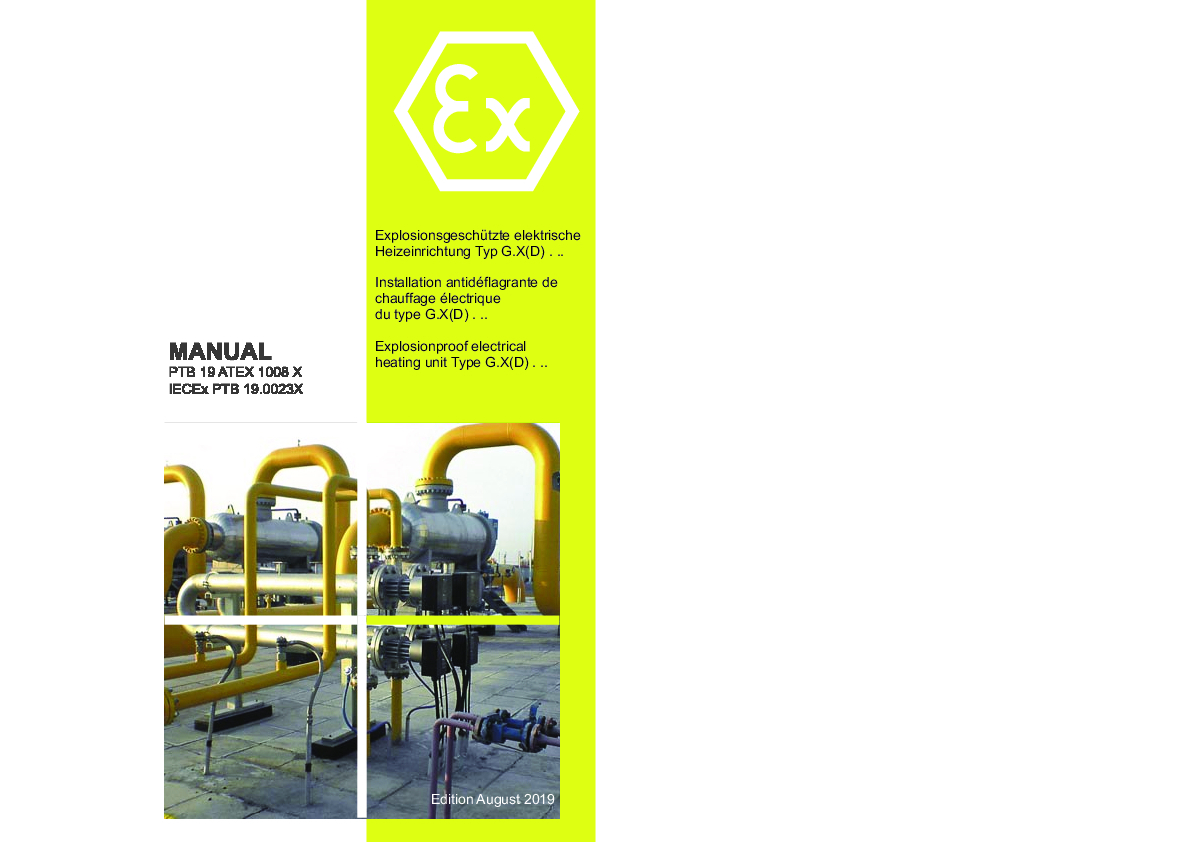 Manual PTB 19 ATEX 1008 X | thuba Ltd.